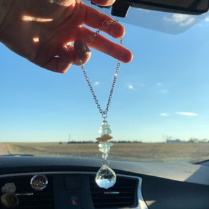 Seashell and Sea Glass Car Charm - Car Suncatcher - Etsy