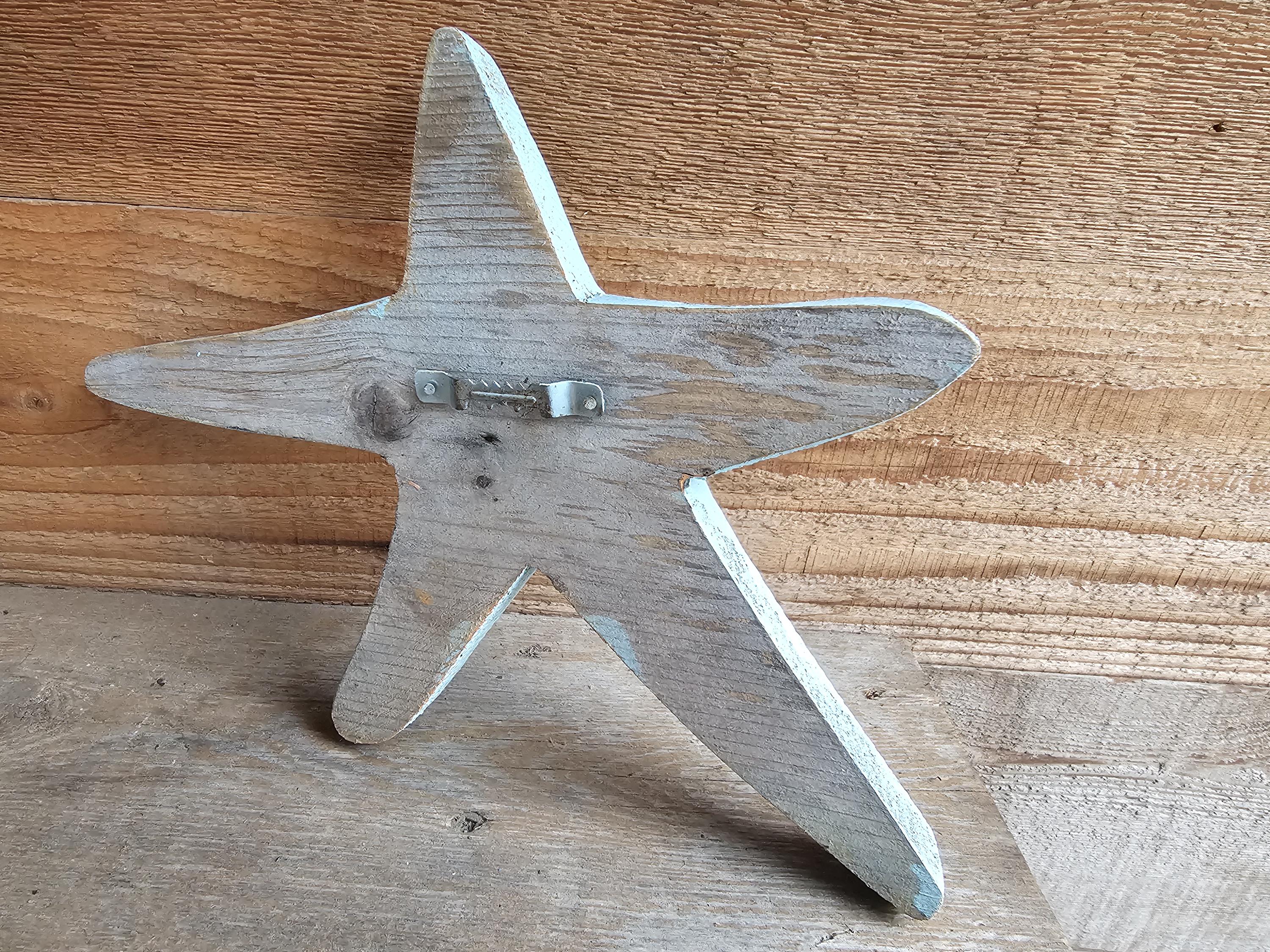 Distressed Wood Starfish Sign Small Wall Art Starfish Sign Beach ...