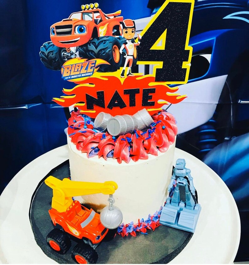 Personalized Blaze and the Monster Machines Cake Topper - Etsy