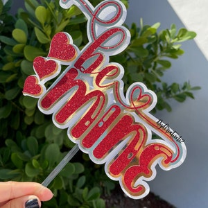 Be Mine Cake Topper: Valentine's Day Celebration - Etsy