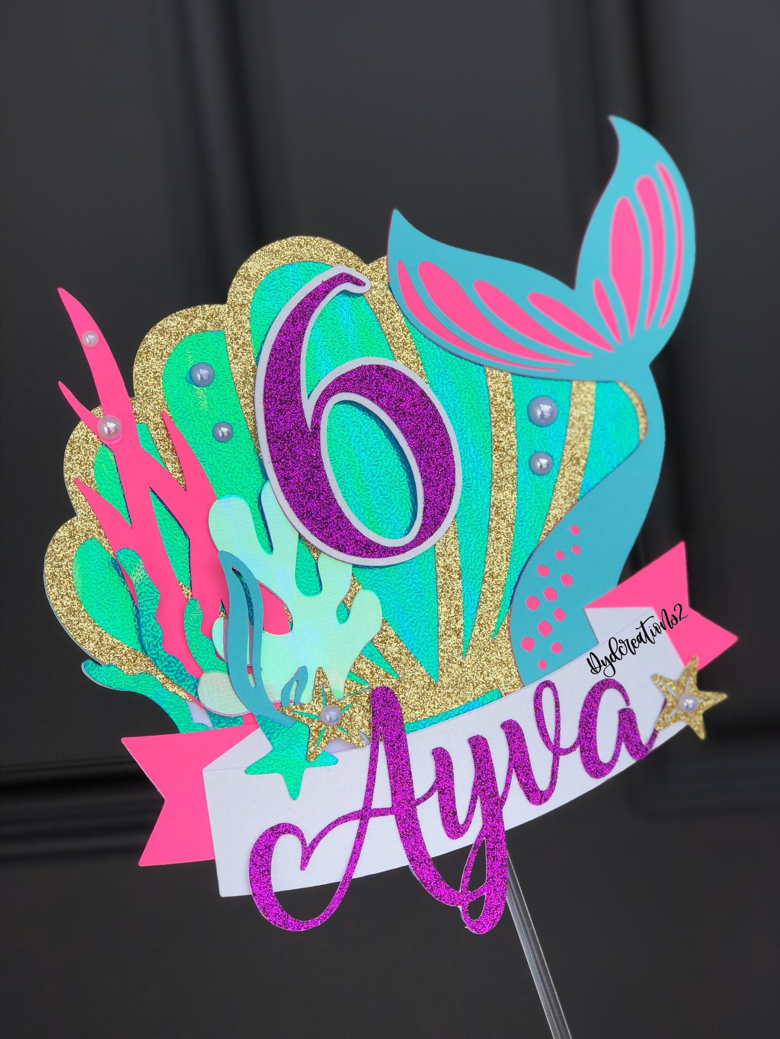 Mermaid Cake Topper Little Mermaid Cake Topper Mermaid - Etsy