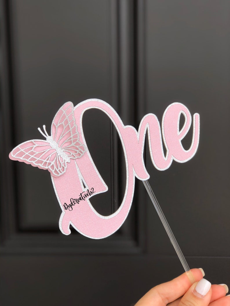 Butterfly 1st Birthday Cake Topper: Princess Party Decor - Etsy