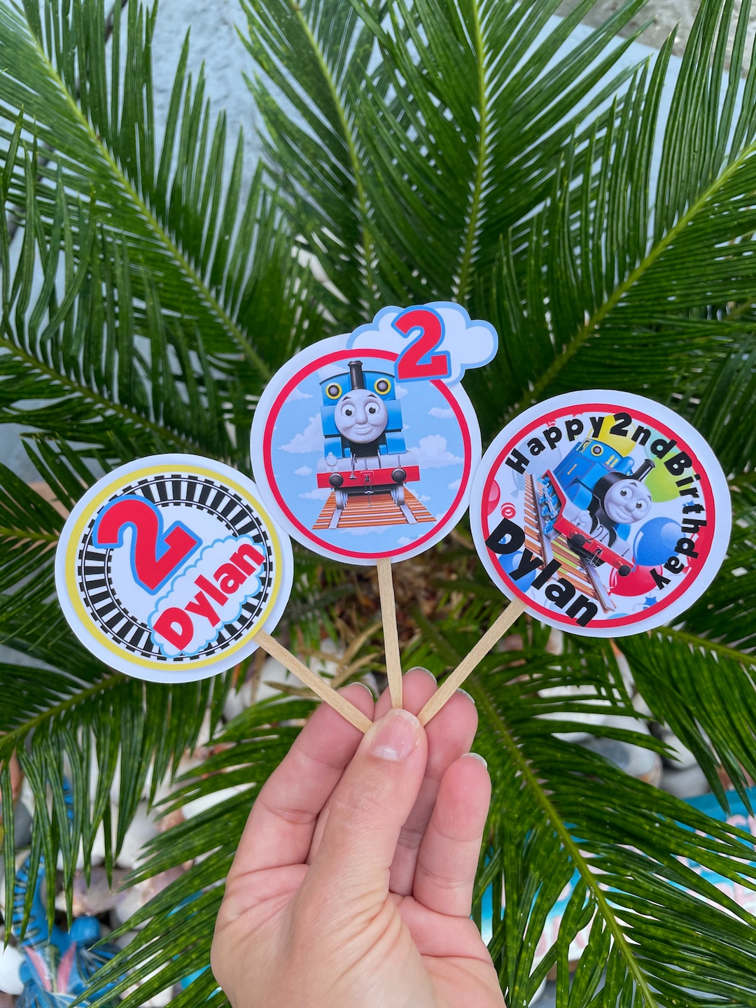 Personalized Thomas the Train Cake Topper , Thomas the Train , Cake ...