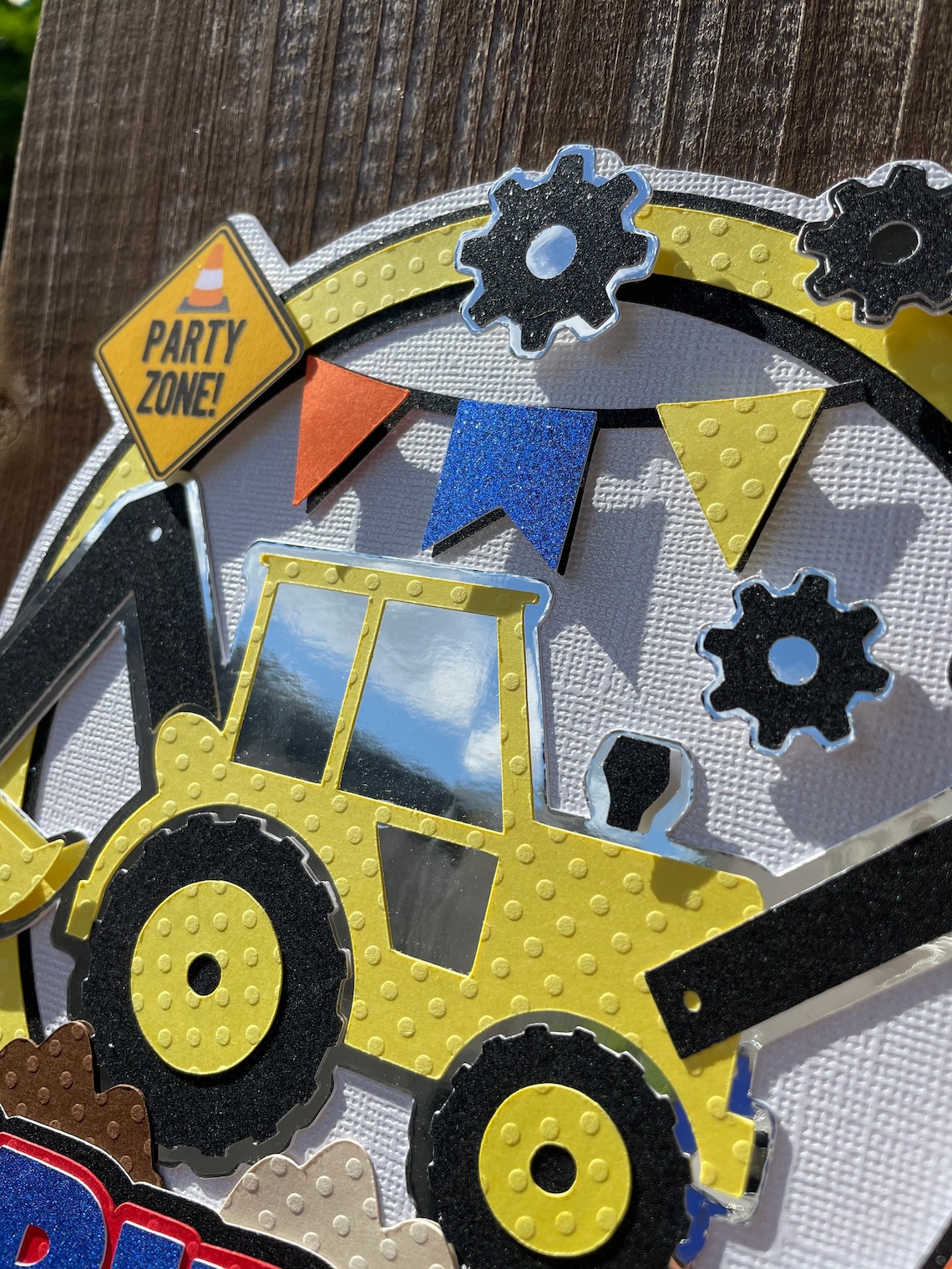 Excavator Cake Topper Construction Cake Topper Excavator | Etsy