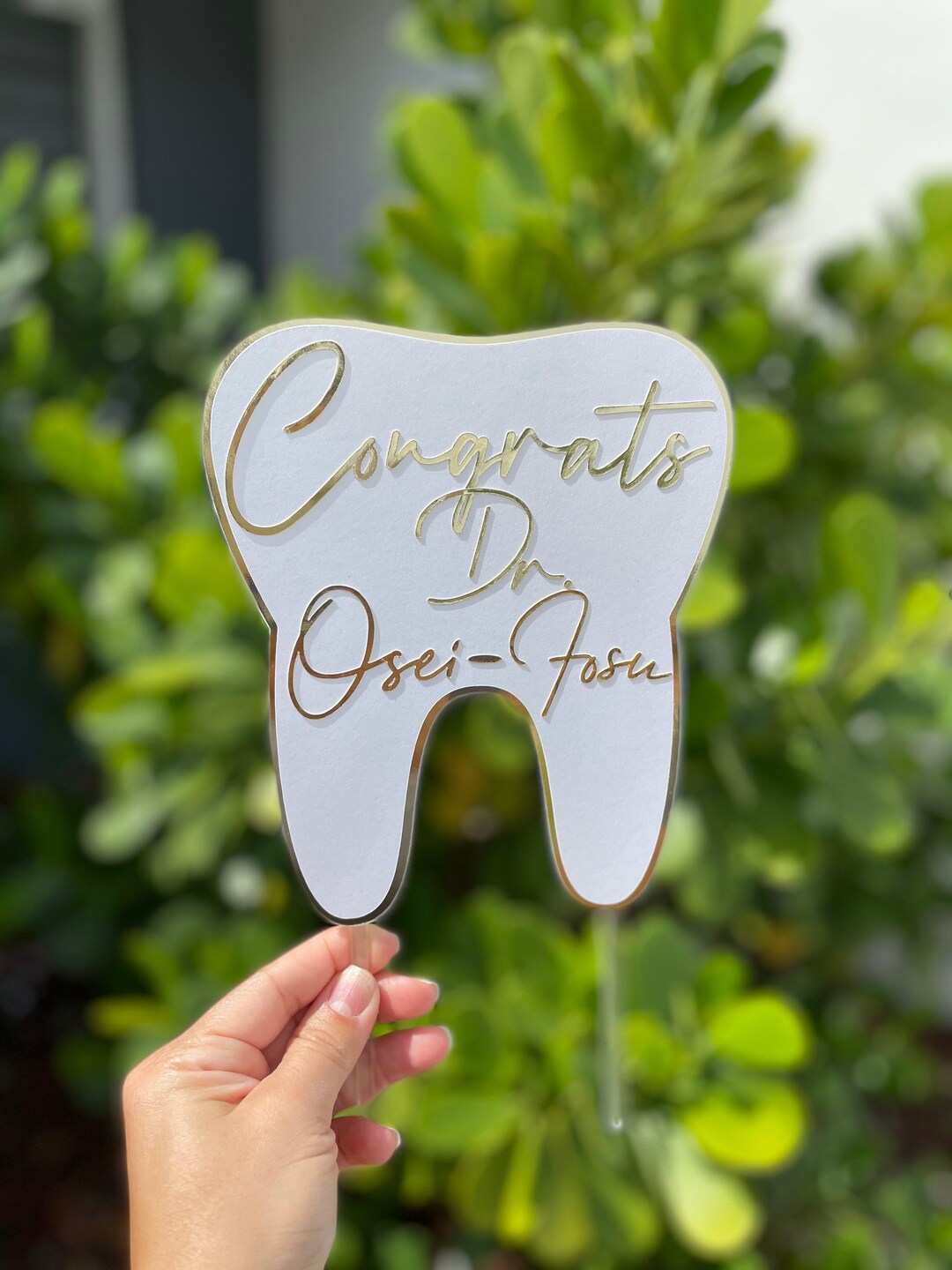 Congrats Dentist Cake Topper: New Doctor, Dental Hygienist - Etsy