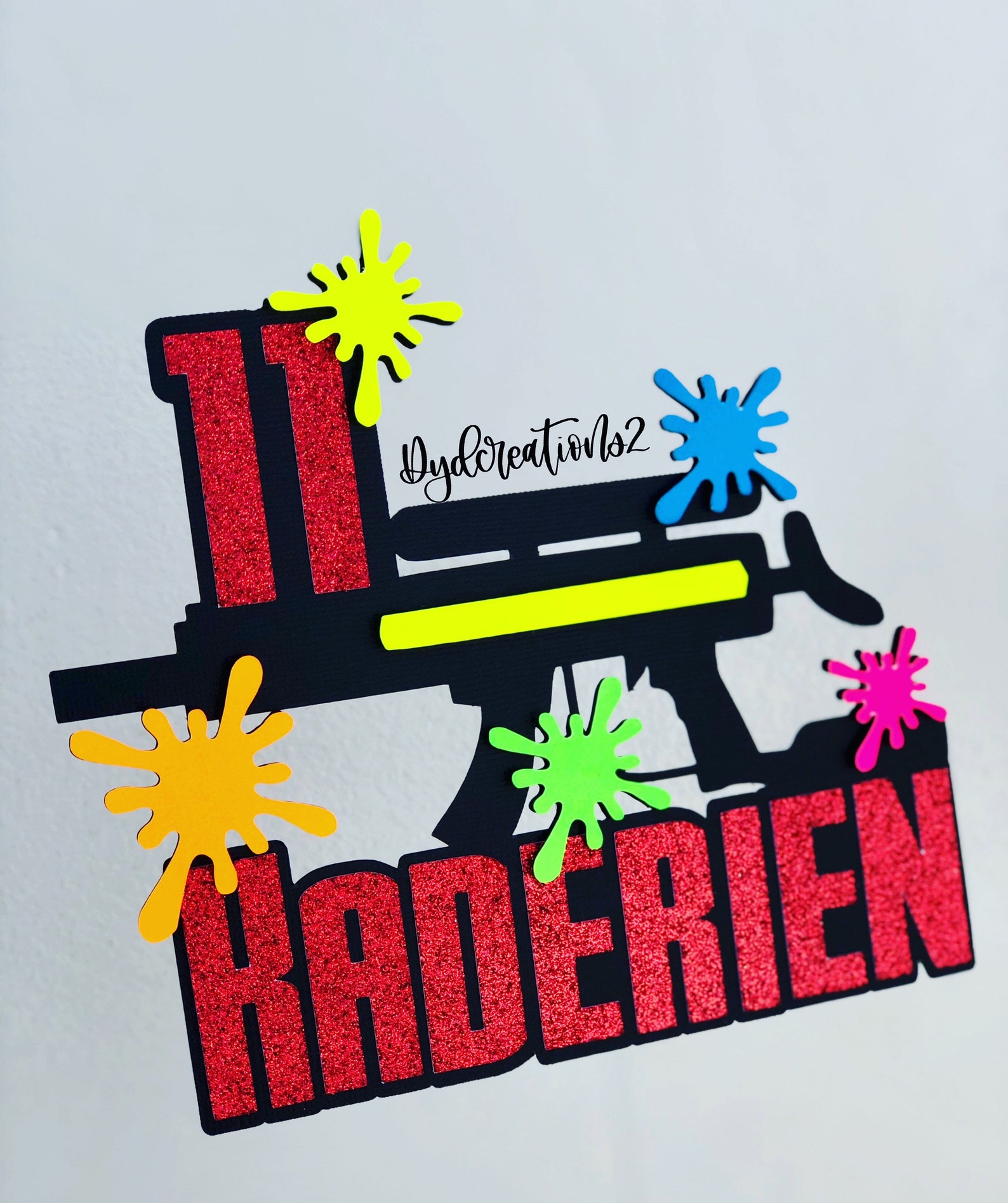 Personalized Paintball Cake Topper | Paint Cake Topper - Etsy