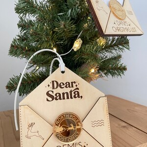 Letter to Santa Envelope Ornament | Personalized Santa Envelope Letter ...