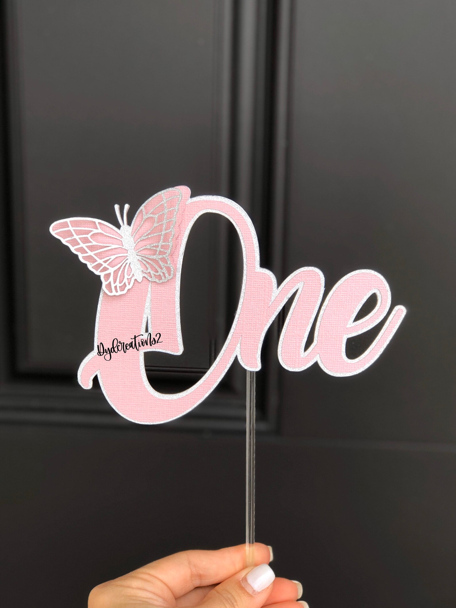 Butterfly 1st Birthday Cake Topper: Princess Party Decor - Etsy