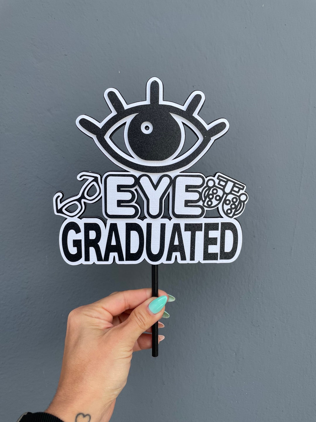 Eye Doctor Graduation Cake Topper Eye Graduated Cake Topper OD Cake ...