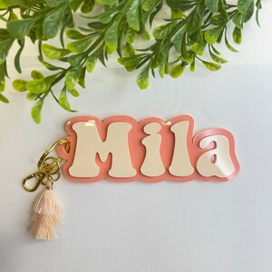 Acrylic Name Tag | Backpack Name Tag | Kids Acrylic Name Tag | Sport ...