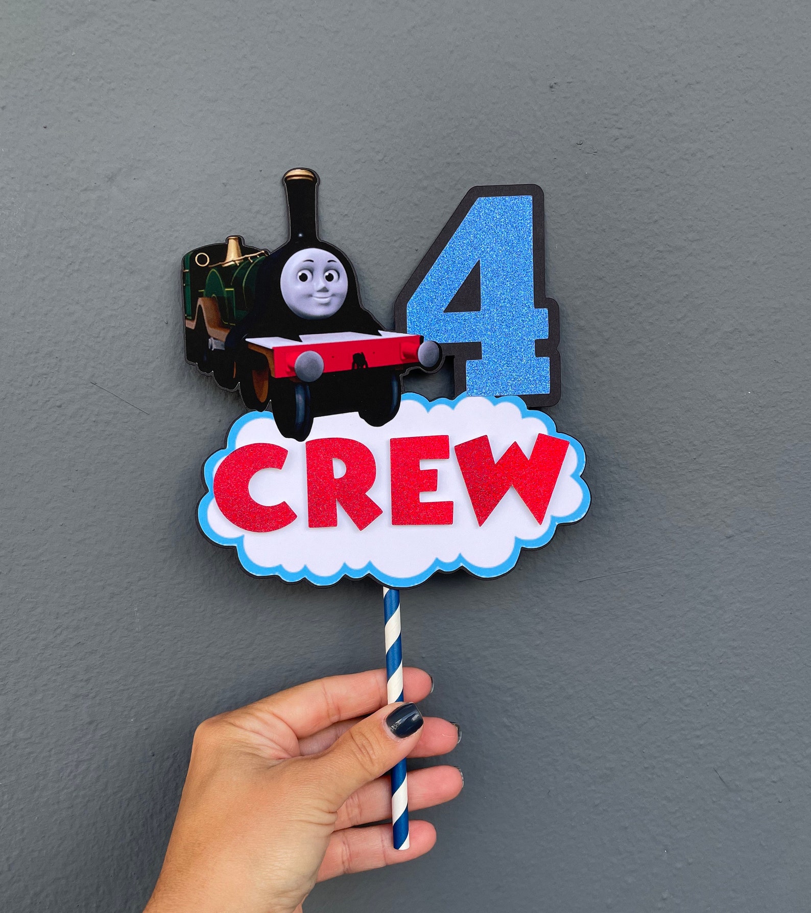 Personalized Thomas the Train Cake Topper Thomas the Train - Etsy