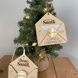 Letter to Santa Envelope Ornament | Personalized Santa Envelope Letter ...