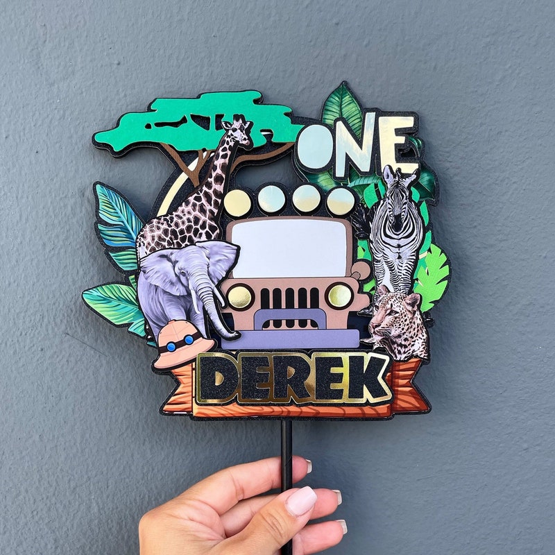 Safari Cake Topper - Etsy