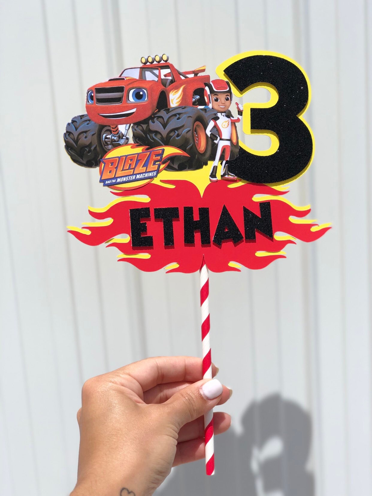 Blaze and the Monster Machines Cake Topper Blaze Cake Topper | Etsy