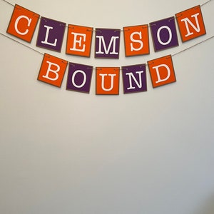 Clemson Bound Banner Future Tiger Garland Grad Party Sign College High ...