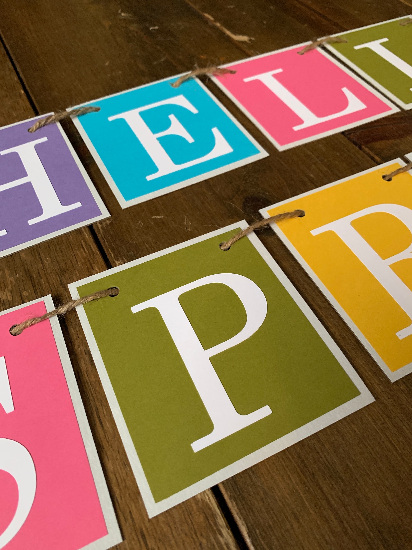 Hello Spring Banner Bunting Garland Sign Colorful Pastel Home - Etsy