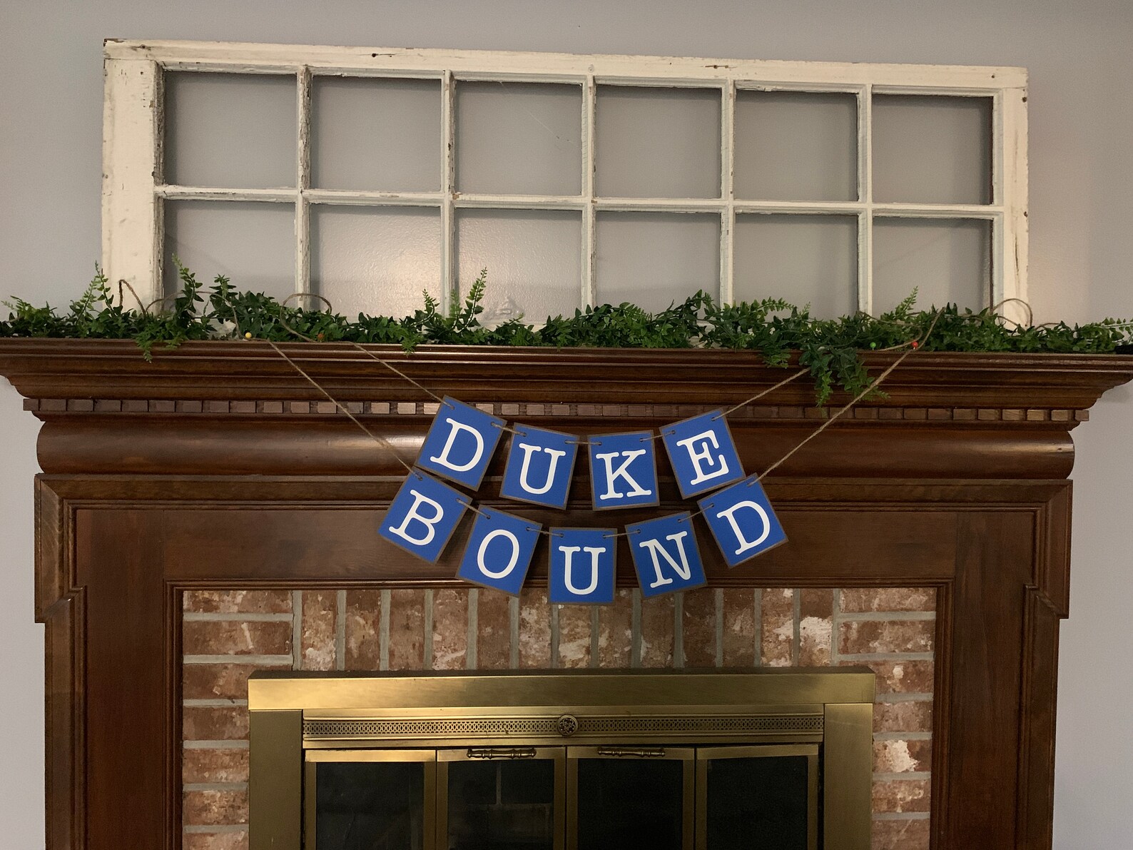Duke Bound Banner Garland Bunting Sign Distressed Farmhouse | Etsy