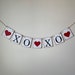 XO XO Valentine's Day Banner Garland Bunting Farmhouse | Etsy