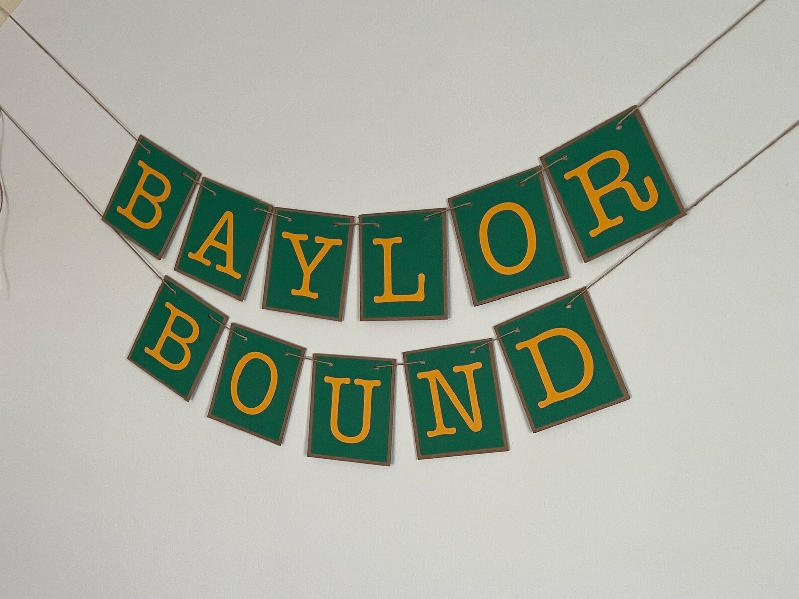 Baylor Bound Banner Garland Bunting Sign Farmhouse Decoration - Etsy