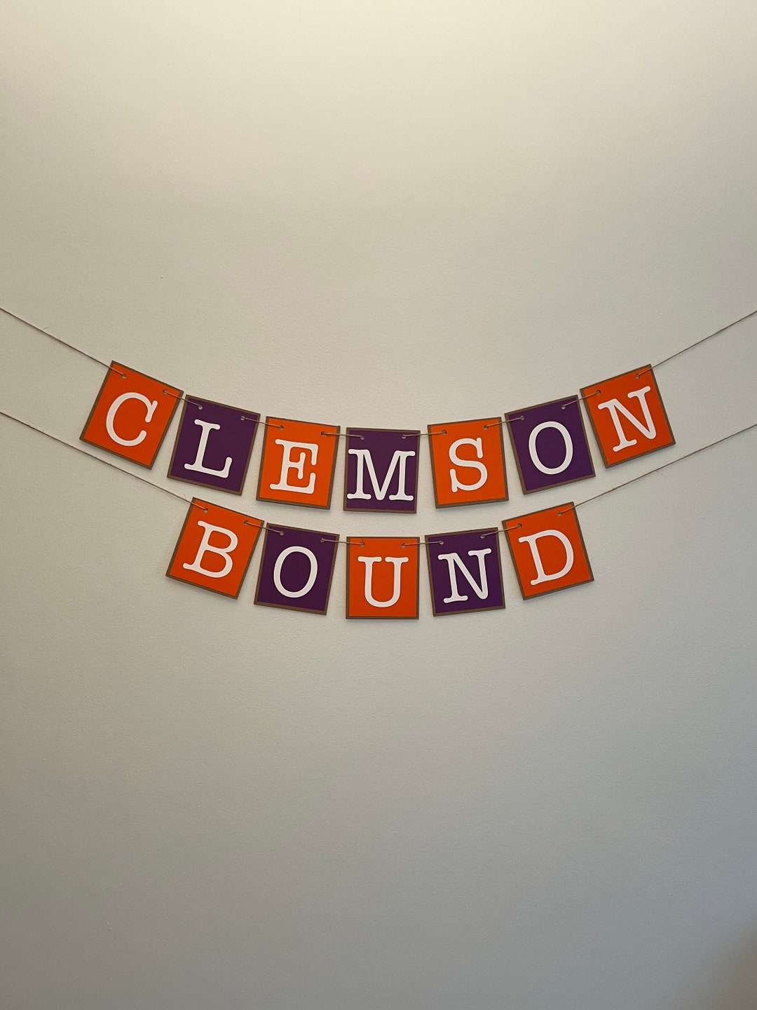 Clemson Bound Banner Future Tiger Garland Grad Party Sign College High ...