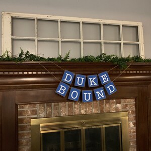 Duke Bound Banner Garland Bunting Sign Farmhouse Decoration Photo Prop ...