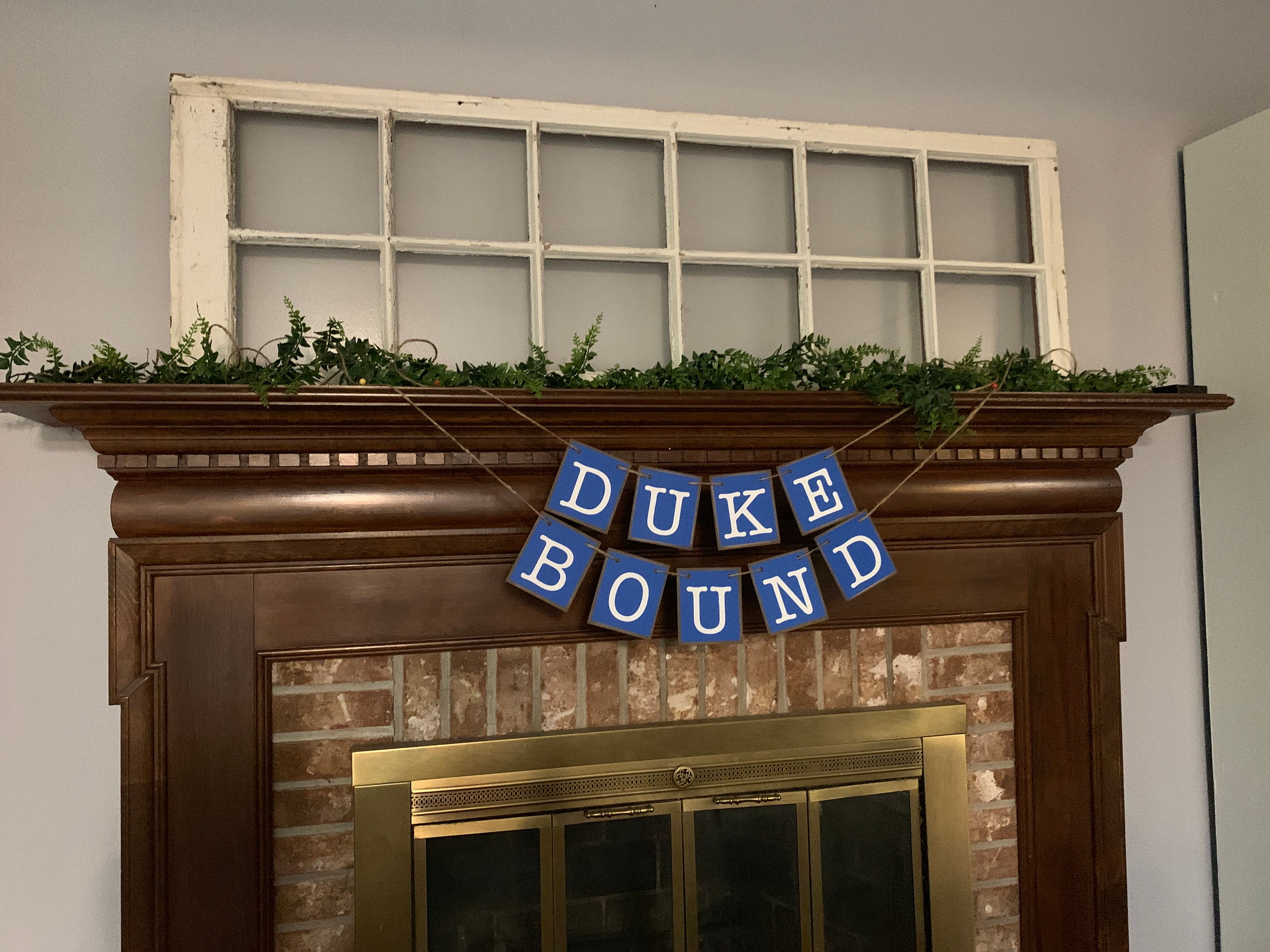 Duke Bound Banner Garland Bunting Sign Distressed Farmhouse | Etsy