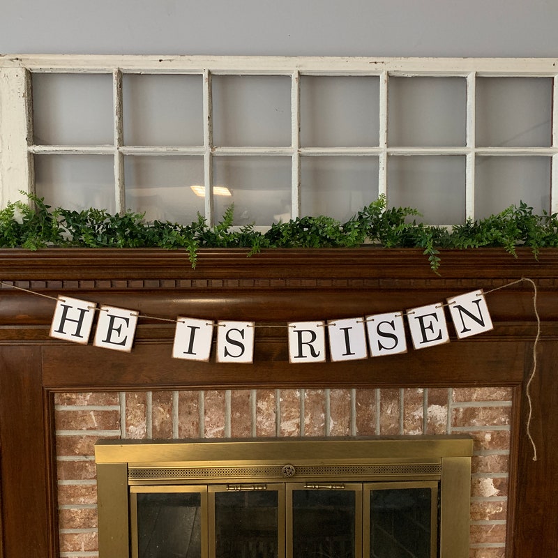 He is Risen Banner - Etsy