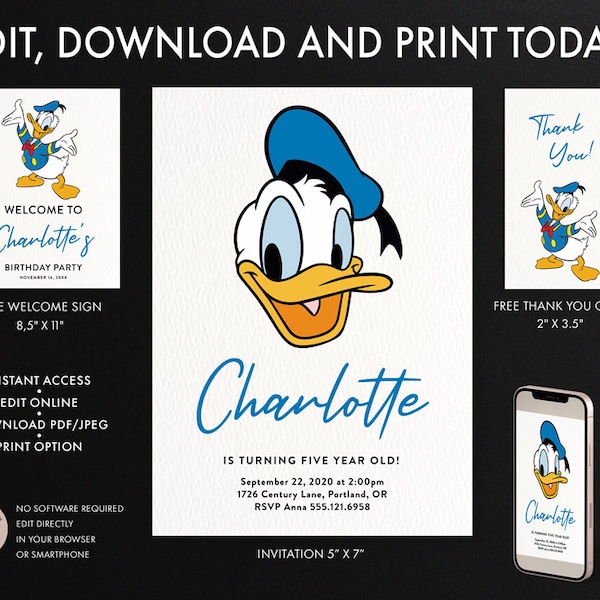 Donald Duck - Etsy