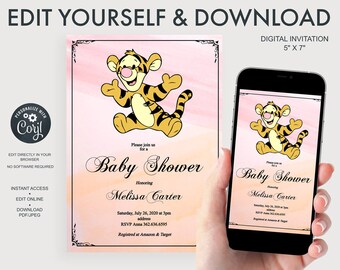 Tigger Baby Shower Invitations | Etsy