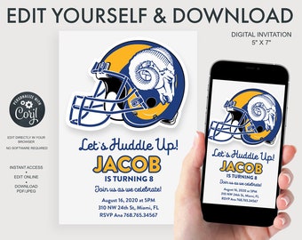 Rams Invitation | Etsy