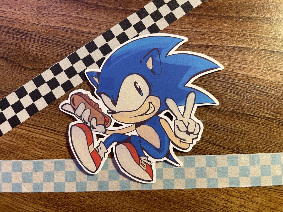 Sonic | Matte Vinyl Sticker - Etsy