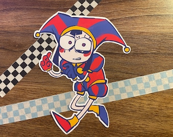 Mentally Not Ok Pomni Vinyl Sticker the Amazing Digital Circus - Etsy