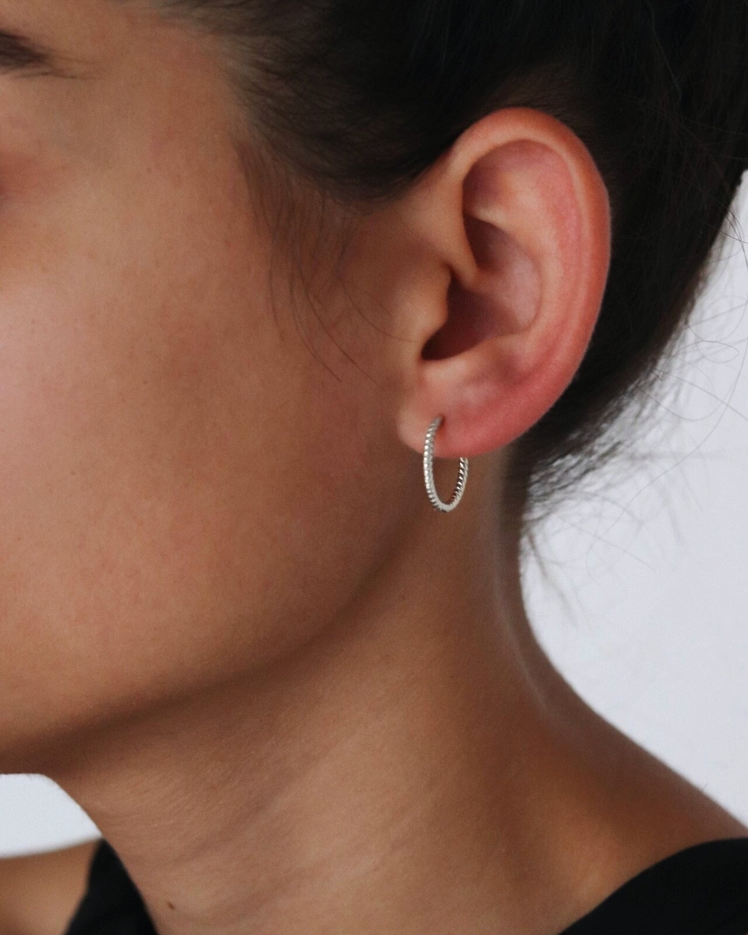 925 Sterling Silver Hoop Earrings - Silver Hoops - Stack - Big Silver ...