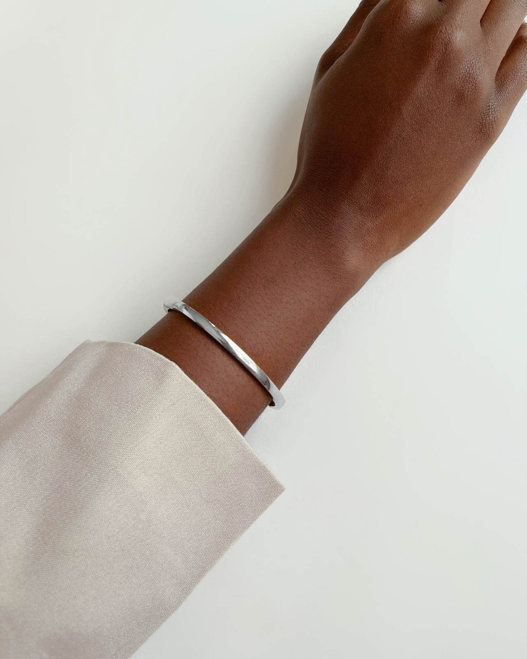 Never Fade - Bangle Bracelet - Water Resistant - Silver Cuff Bracelet ...