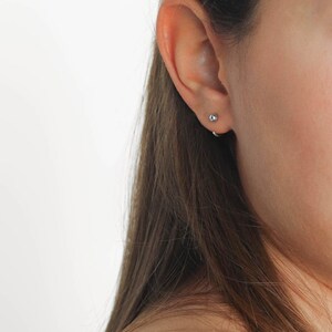 925 Silver Hoops - Open Ball Hoops - Open Sphere Hoops - 925 Sterling ...