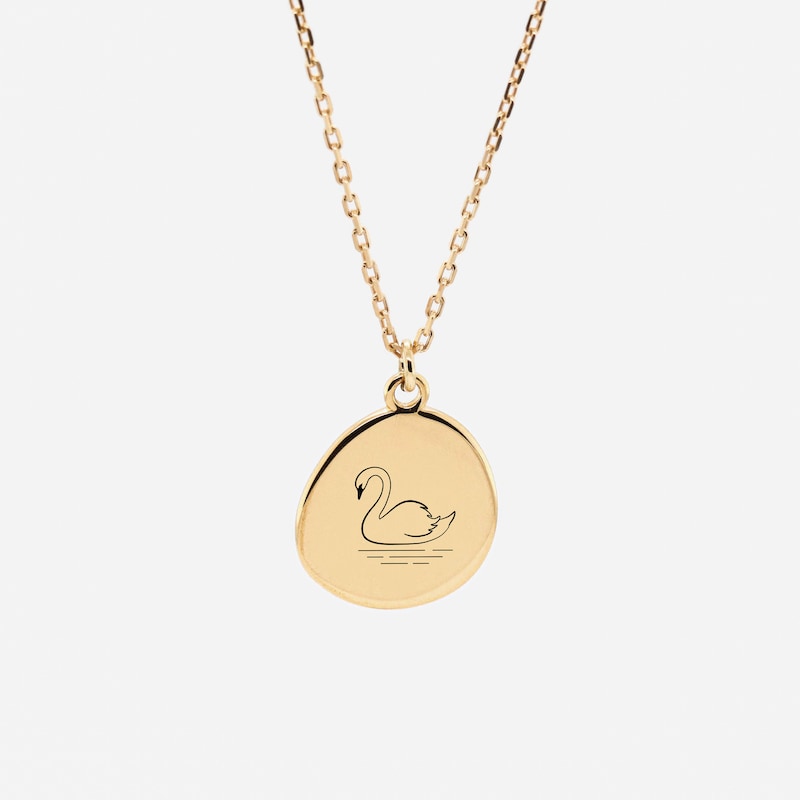 Swan Necklace - Etsy