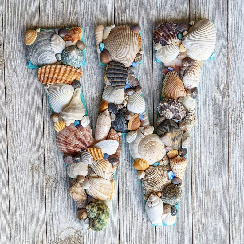 11 Sea Shell Letter / Beach Decor / Nautical Decoration - Etsy