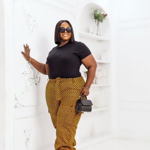 FUNBI AFRICAN PRINT Joggers - Etsy