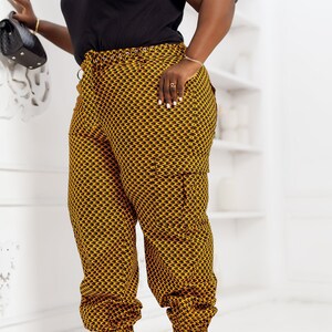FUNBI AFRICAN PRINT Joggers - Etsy