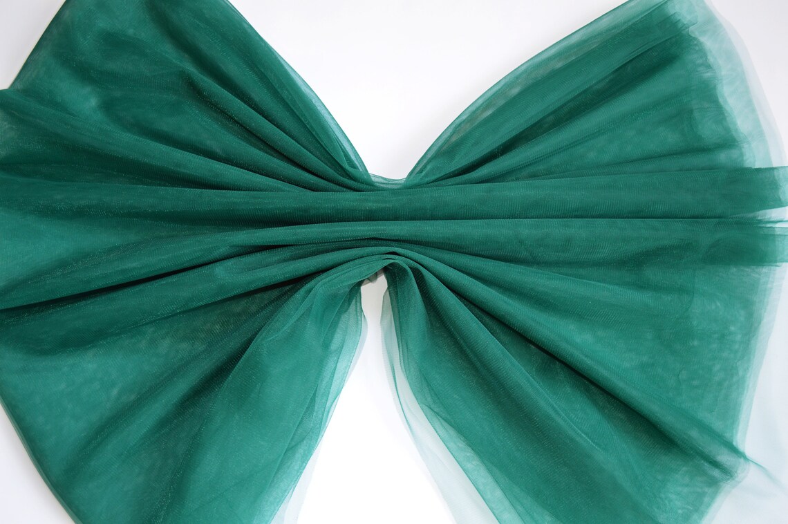 Emerald green soft luxury tulle Wedding tulle material Tutu | Etsy