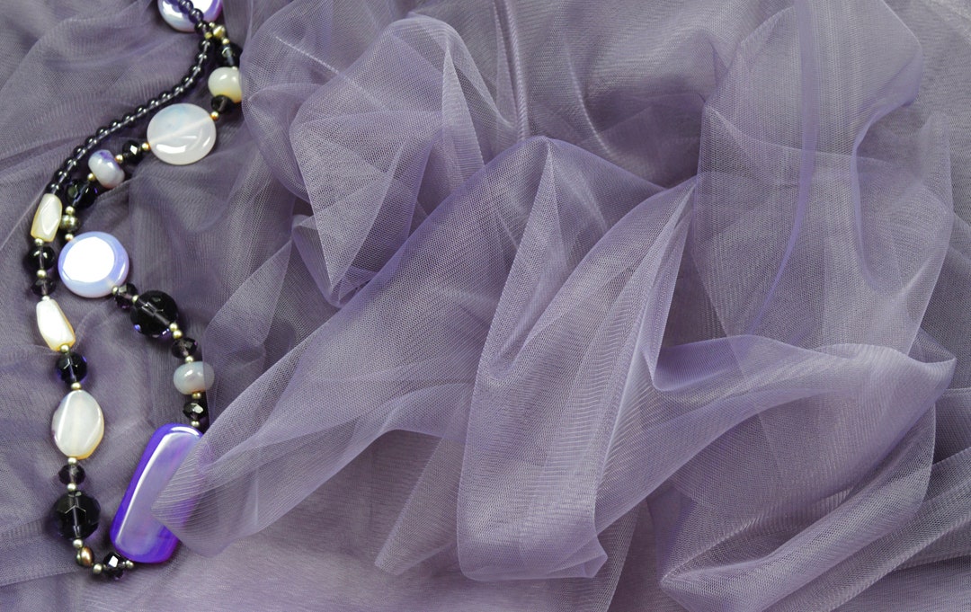 Purple Tulle Fabric: Soft Luxury Tulle, Wedding & Party Decoration (300 ...