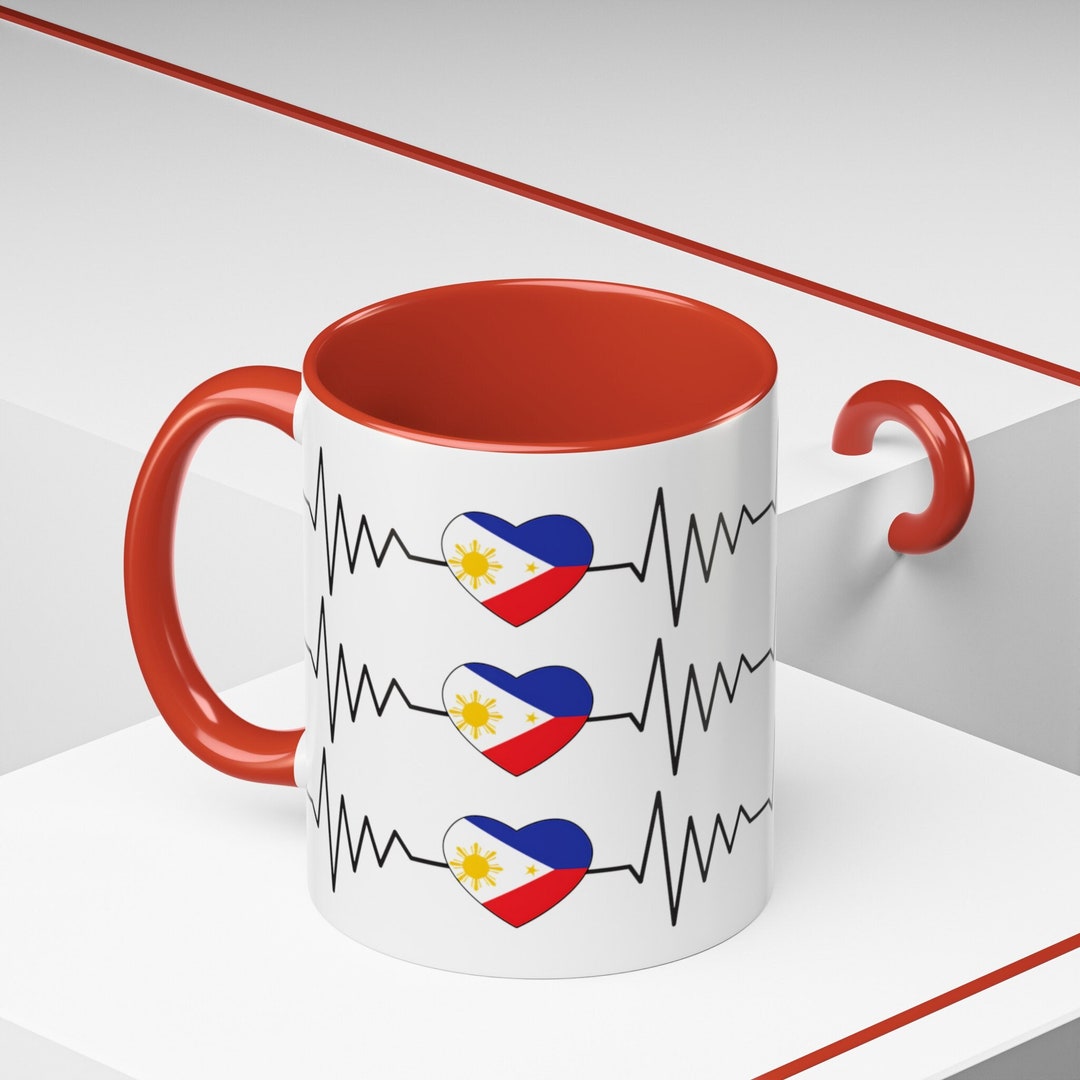 Gift for Filipinos - Philippine Heartbeat Accent Coffee Mugcup for a ...