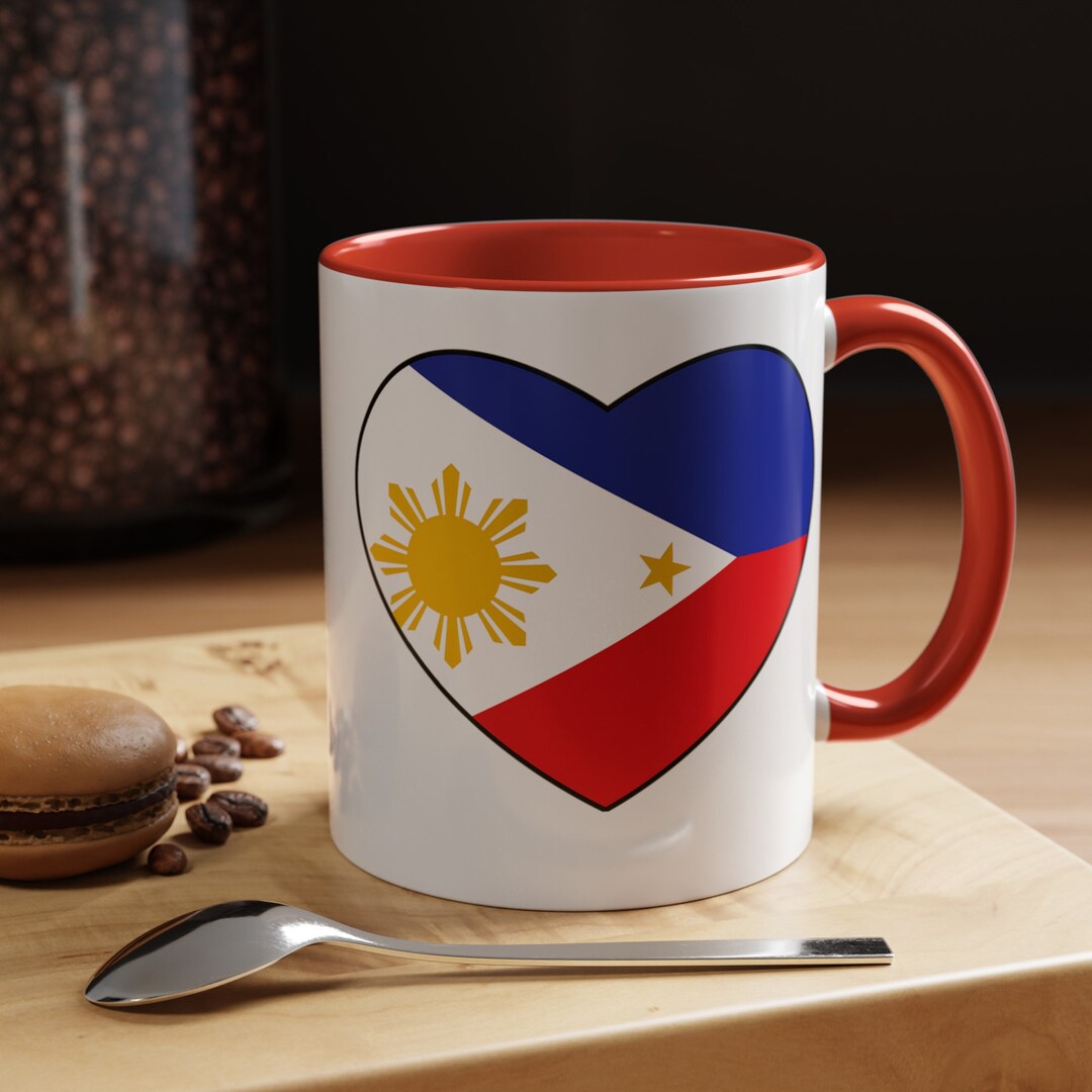 Gift Fo Filipino Friend - Philippine Flag Heart Coffee Mug: Patriotic ...
