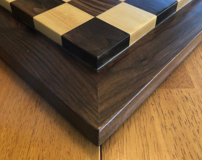 Raised Wenge and Maple Chess Board W/ Wenge Border - Etsy