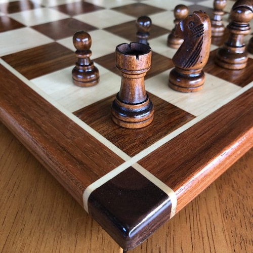 Raised Wenge and Maple Chess Board W/ Wenge Border - Etsy