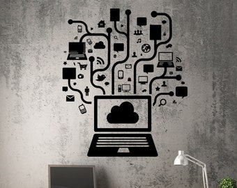 Network Wall Decal - Etsy