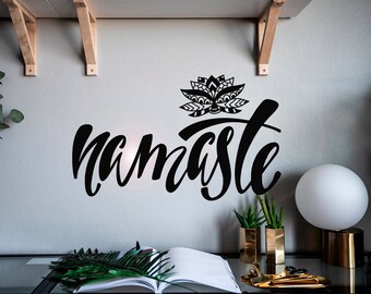 Namaste Wall Decal - Etsy
