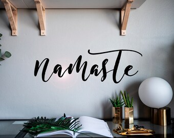 Namaste Wall Decal | Etsy
