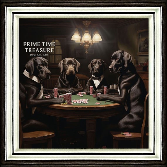 Labrador Retriever Playing Cards