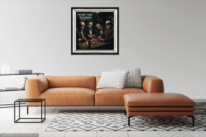 Mafia Kings at Play: Mob Bosses Playing Poker - Etsy